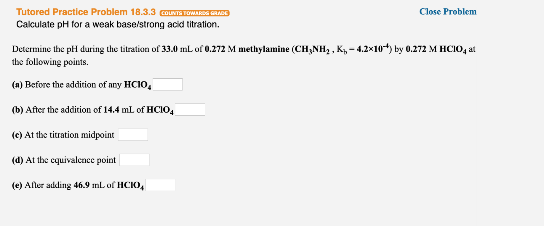 Solved Close Problem Tutored Practice Problem 18.3.3 COUNTS | Chegg.com