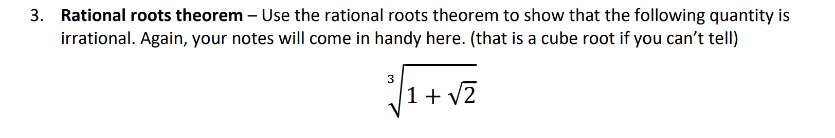 Solved 3. Rational roots theorem - Use the rational roots | Chegg.com