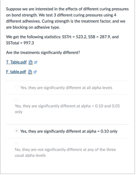 Solved Suppose we are interested in the effects of different | Chegg.com