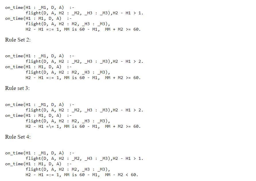 Solved Csi 2120 Lab 5 Prolog Exercise 1 Flight Schedule 