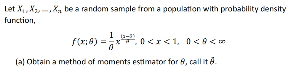 Solved Let X1,X2,…,Xn be a random sample from a population | Chegg.com