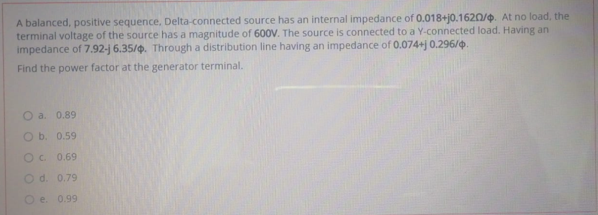 Solved A balanced, positive sequence, Delta-connected source | Chegg.com