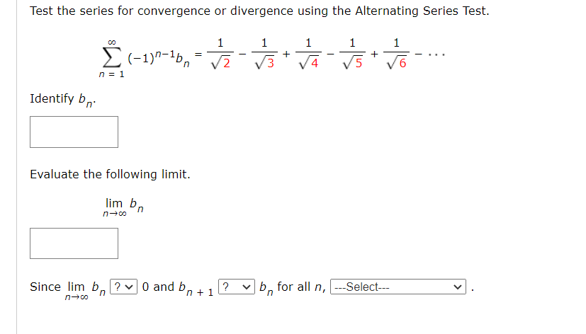 Solved Test the series for convergence or divergence using | Chegg.com