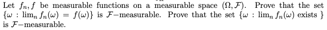 Let fn,f be measurable functions on a measurable | Chegg.com