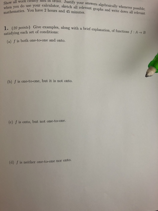 Solved lnl lH Order. Justify how all work clearly and in | Chegg.com