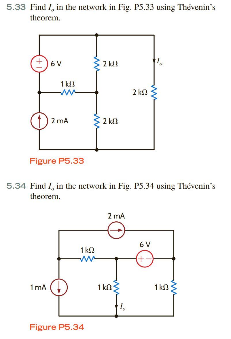 Solved 5.33 Find 1, in the network in Fig. P5.33 using | Chegg.com