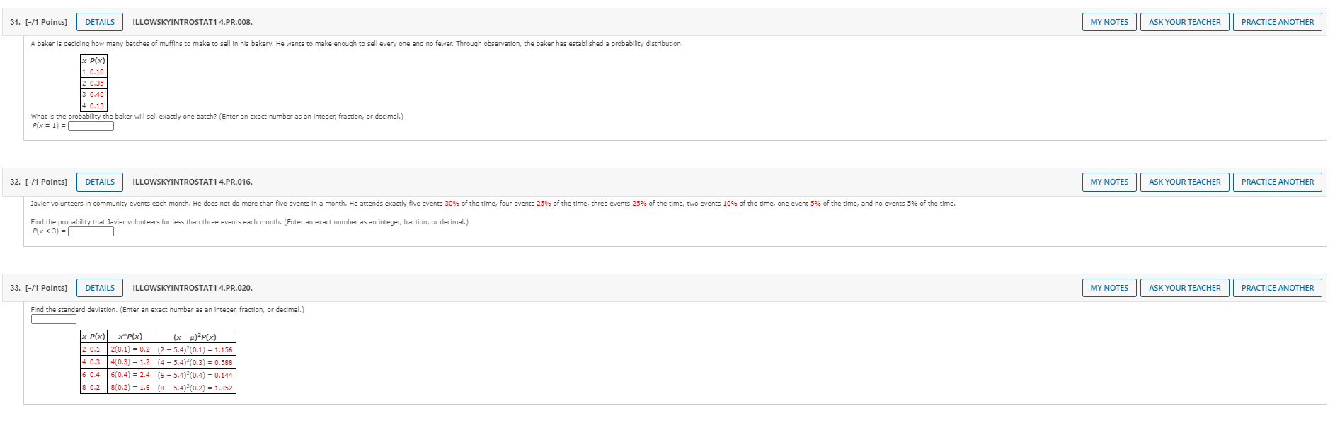 Solved 31. [-/1 Points] DETAILS ILLOWSKYINTROSTAT1 4.PR.008. | Chegg.com