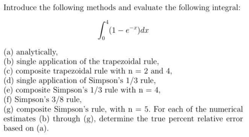 Solved Introduce The Following Methods And Evaluate The 