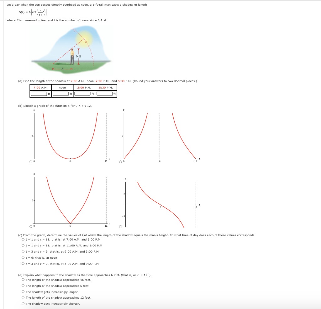 Solved On a day when the sun passes directly overhead at | Chegg.com