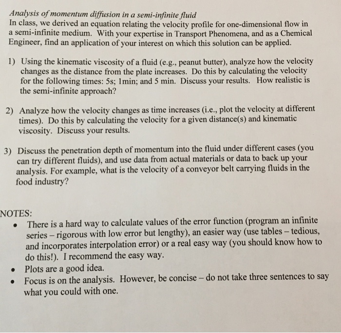 Analysis of momentum diffusion in a semi-infinite | Chegg.com