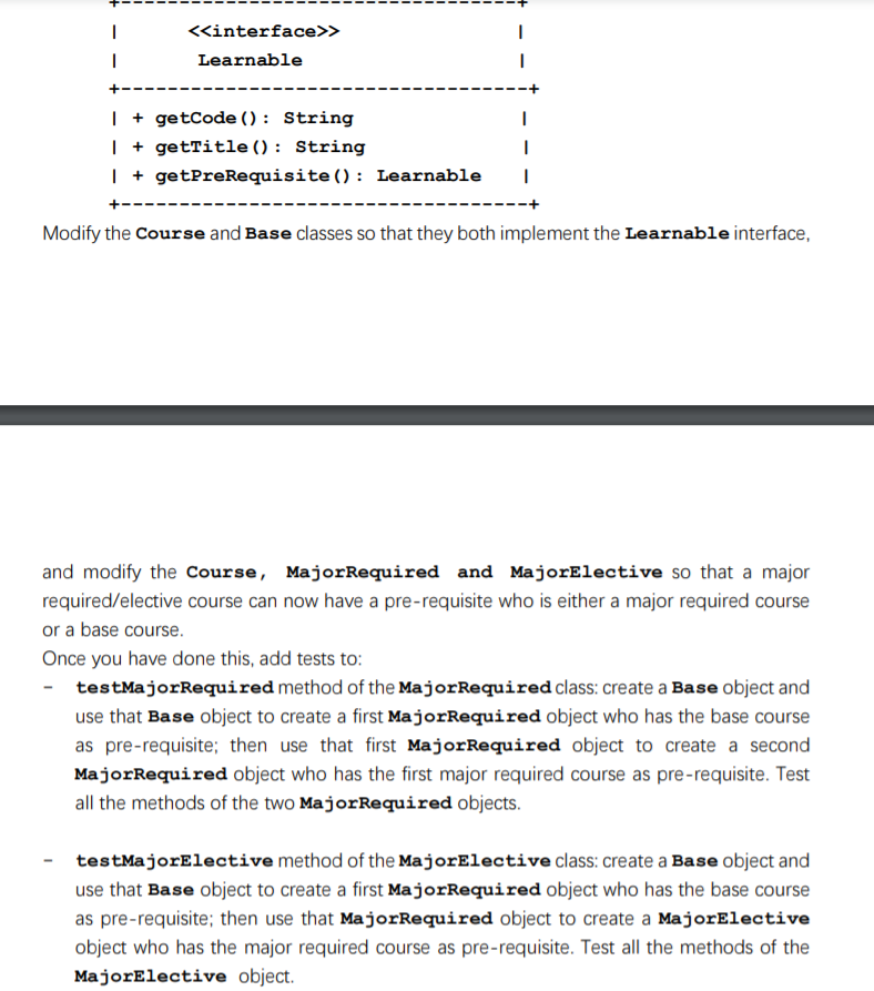 Solved Question 1 Create a Course class with the following | Chegg.com