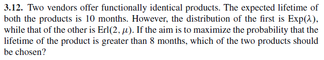 Solved 3.12. Two vendors offer functionally identical | Chegg.com