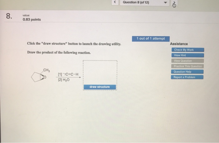 Solved Click The Draw Structure Button To Launch The