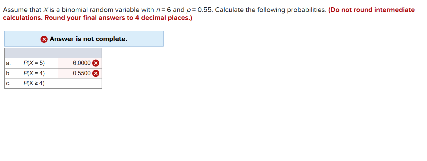 Solved Assume that x ﻿is a binomial random variable with n=6 | Chegg.com