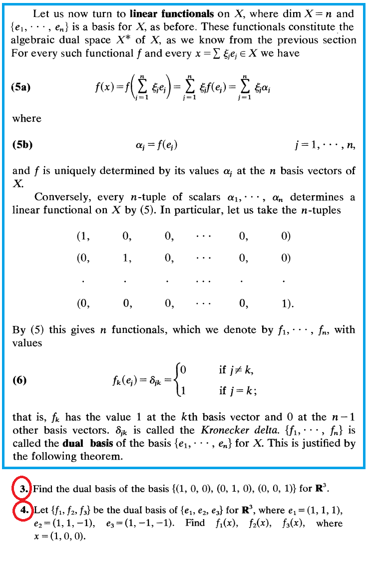 Solved Let us now turn to linear functionals on X, where dim | Chegg.com
