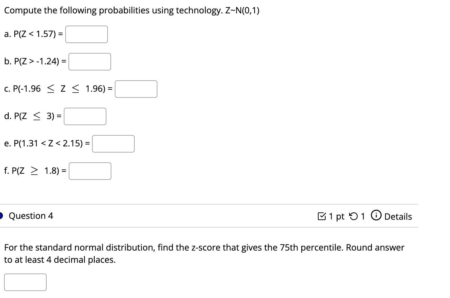 Solved Compute the following probabilities using technology. | Chegg.com