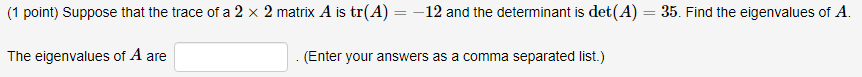 Solved (1 point) Supppose A is an invertible n×n matrix and | Chegg.com