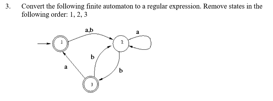 Solved Convert the following finite automaton to a regular | Chegg.com