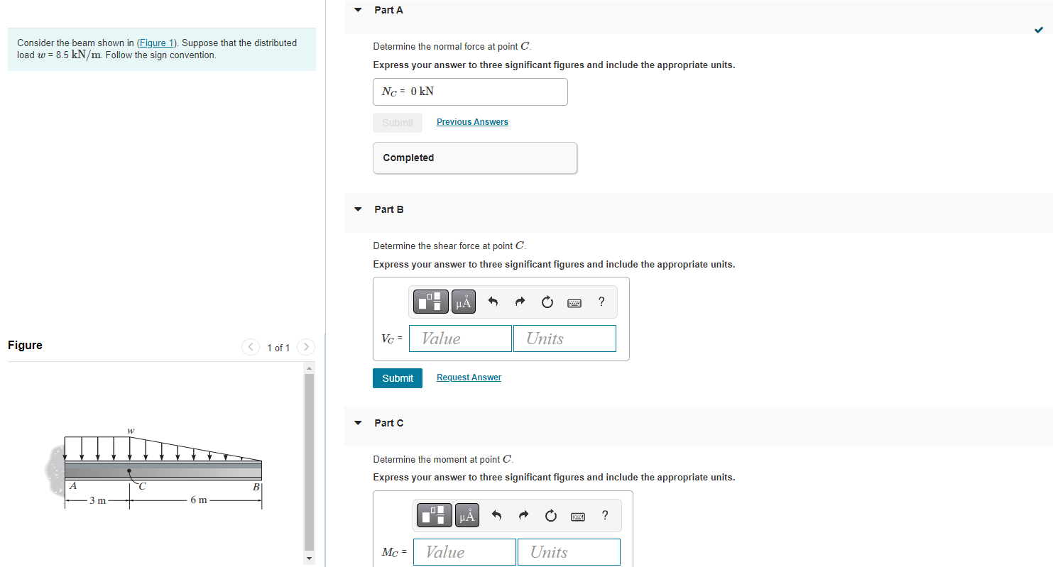 Solved Consider the beam shown in (Figure 1). Suppose that | Chegg.com