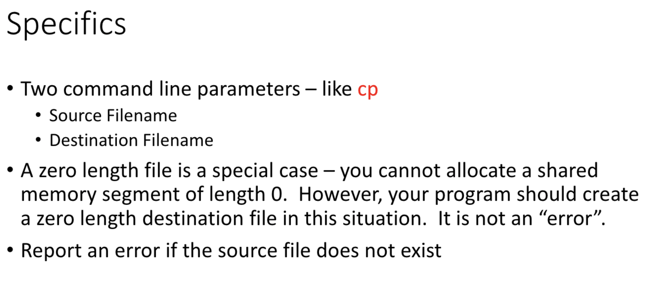 Solved Objective Copy a file using a memory mapped file for | Chegg.com