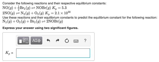Solved Consider the following reactions and their respective | Chegg.com