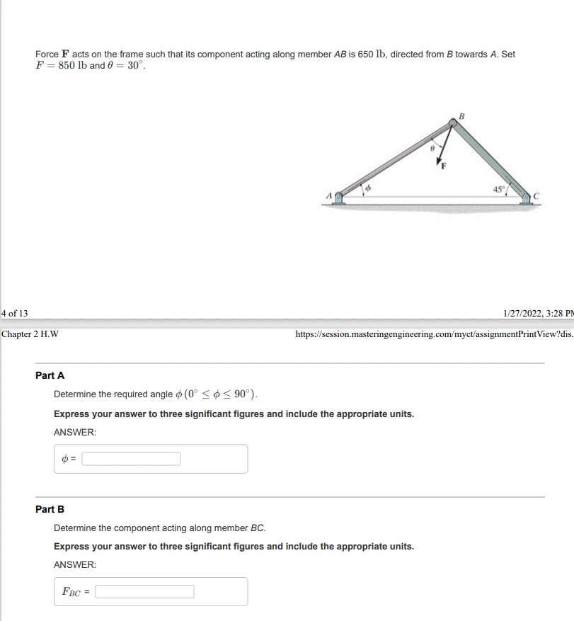 Solved I need help on my Statics homework. Please answer all | Chegg.com