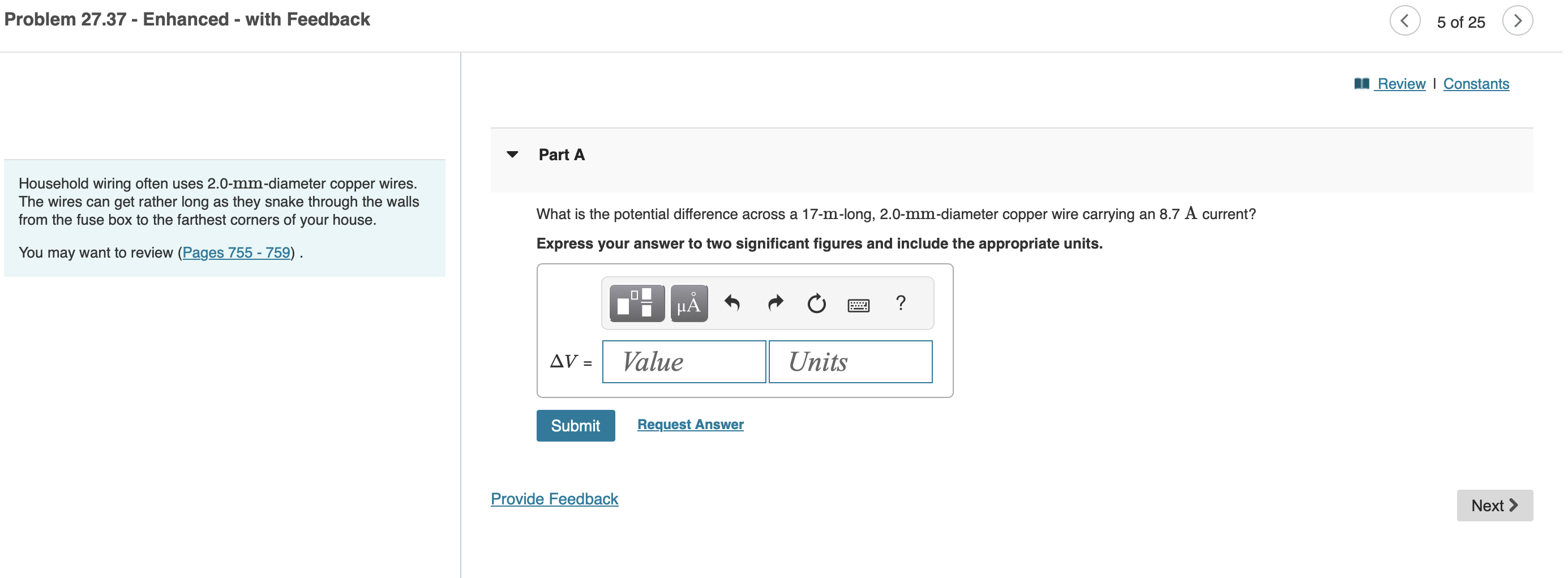 Solved Problem 27.37 - Enhanced - with Feedback Part A | Chegg.com