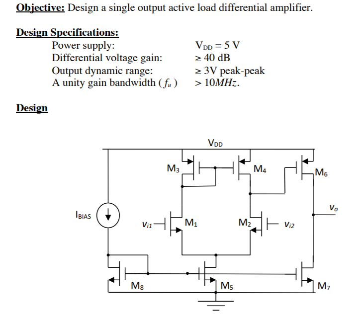 Need the circuit to be created in PSPICE. Everything | Chegg.com