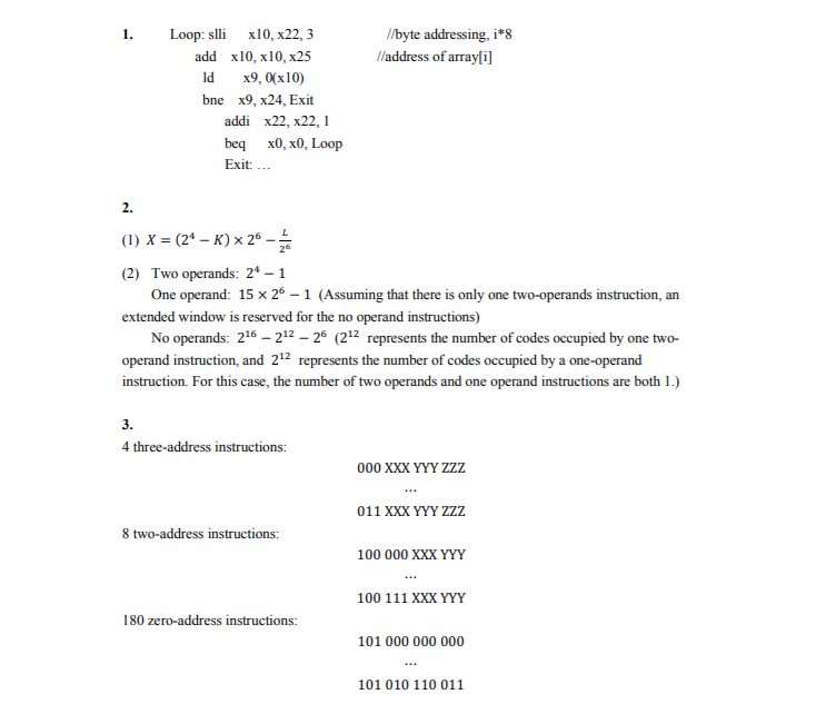 Solved 1. //byte addressing, i*8 //address of array[i] Loop: | Chegg.com