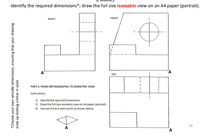 Solved Identify the required dimensions*; draw the full size | Chegg.com