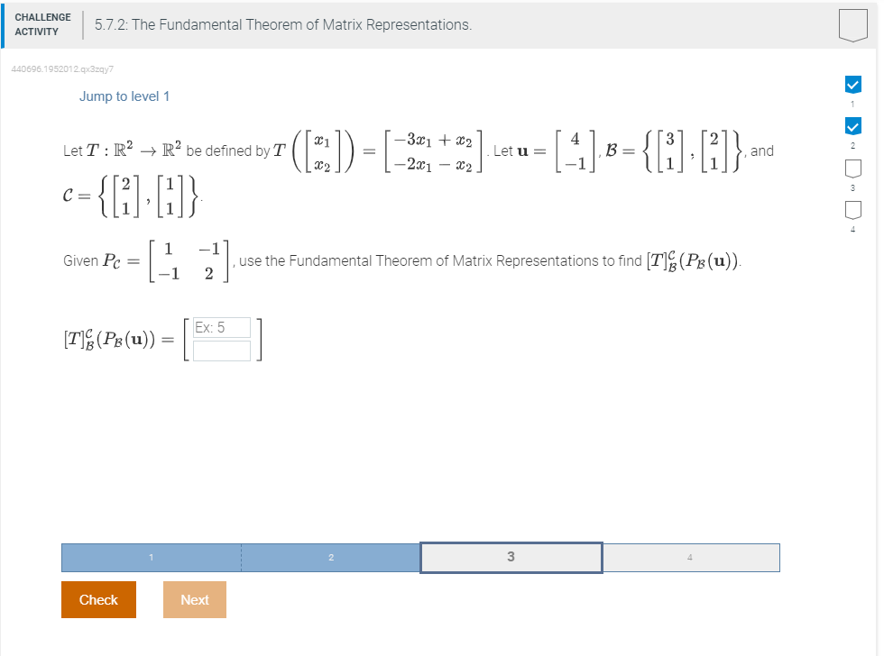 Solved 5.7.2: The Fundamental Theorem of Matrix | Chegg.com