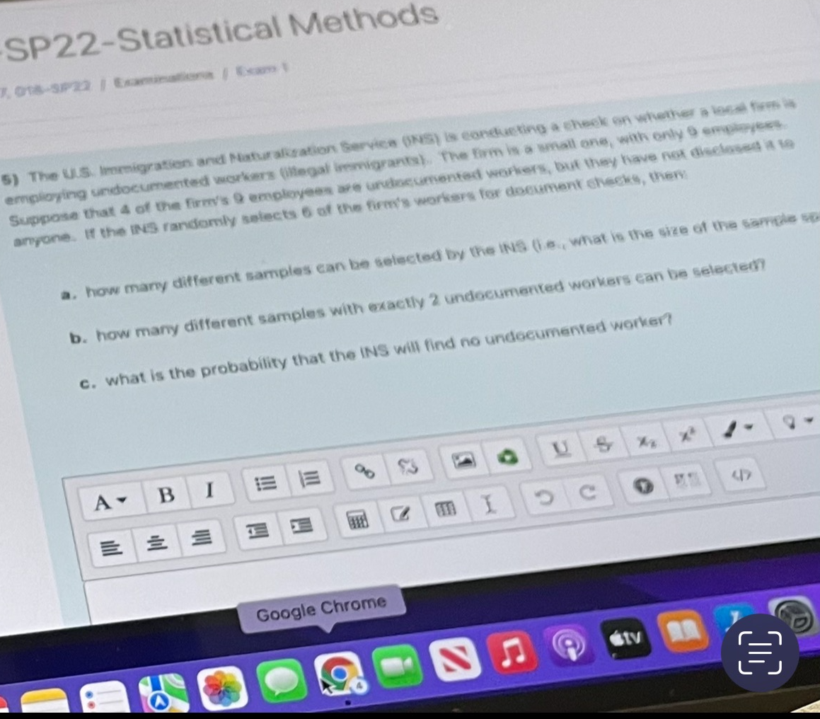 Solved The immigration and naturalization service (INS)is | Chegg.com
