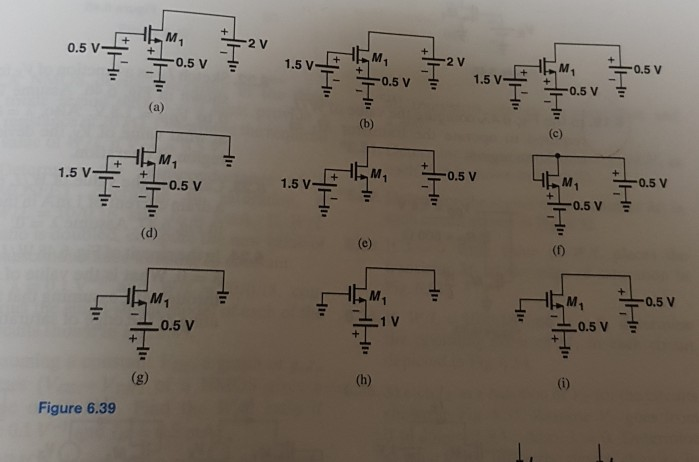 Solved 6 15 Determine The Region Of Operation Of M1 In Each