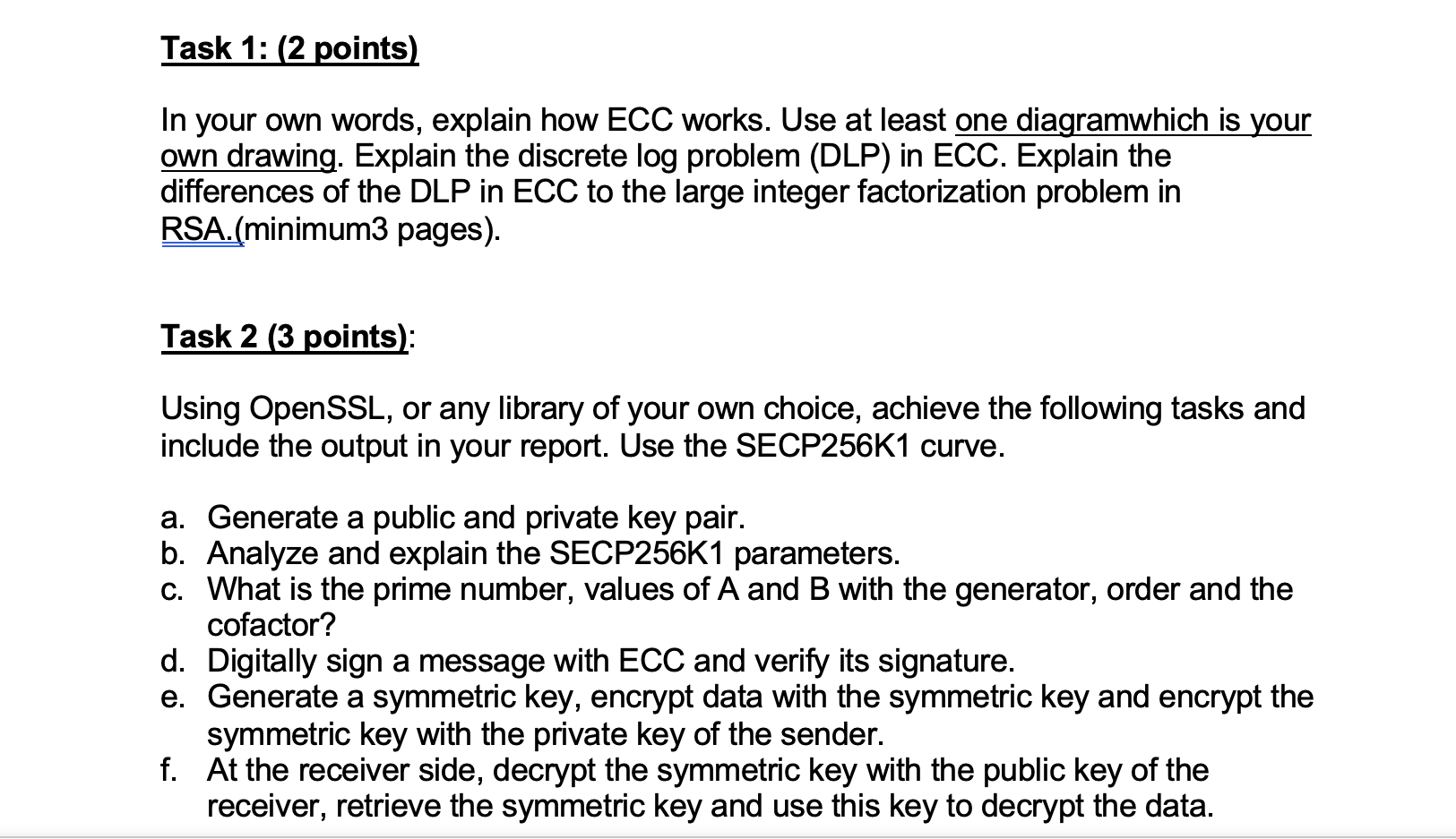 Solved Task 1 2 Points In Your Own Words Explain How Ecc 