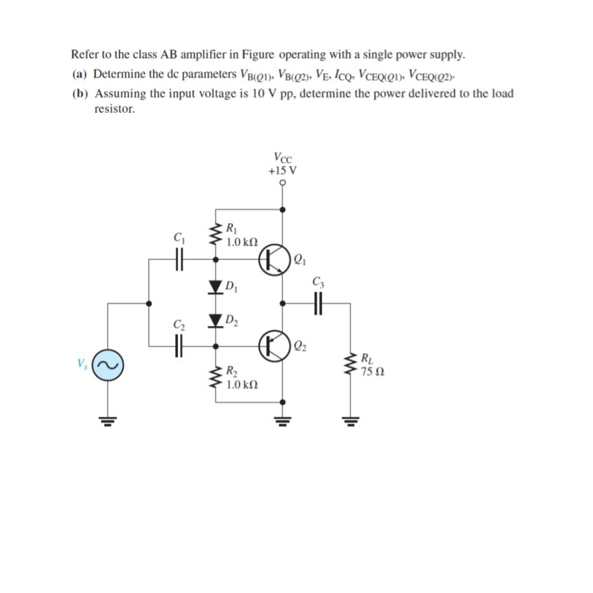 Solved Determine the approximate input resistance seen by | Chegg.com