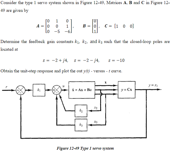Solved Consider the type 1 servo system shown in Figure | Chegg.com