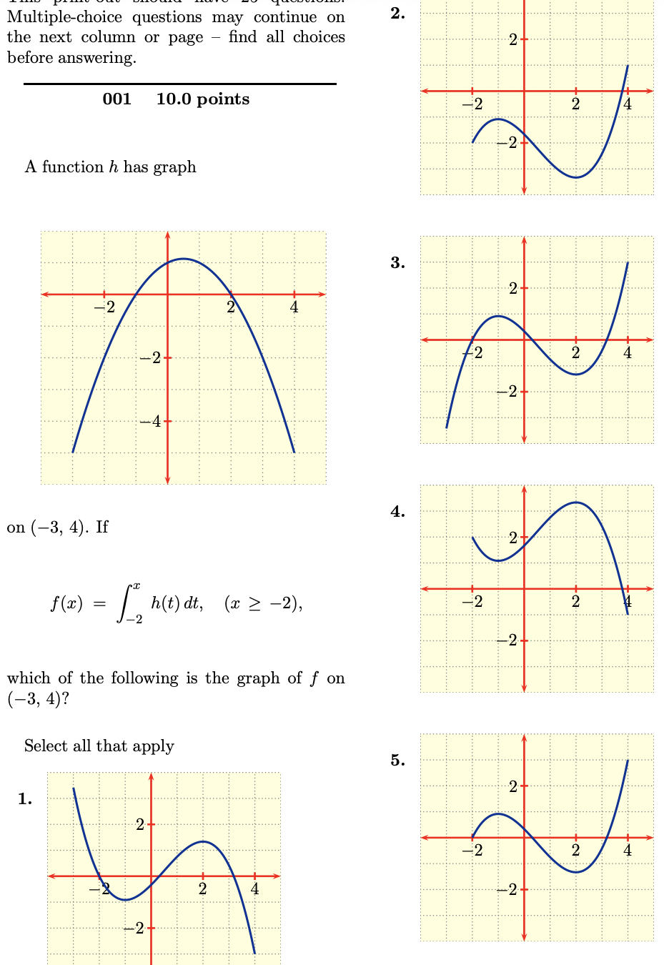 Solved Multiple-choice questions may continue on 2. the next | Chegg.com
