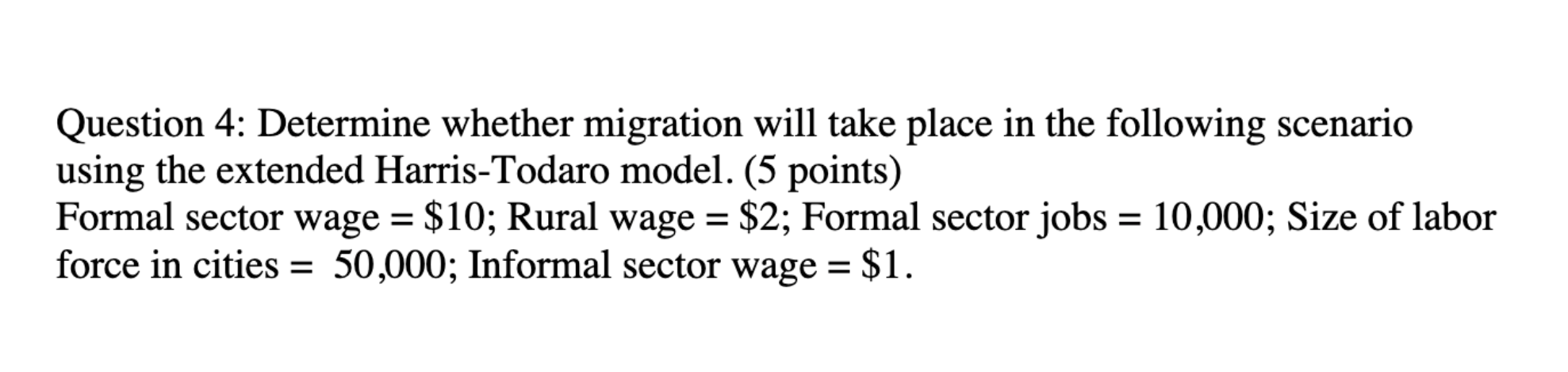 Solved Question 4: Determine whether migration will take | Chegg.com