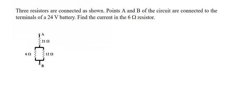 Solved Three resistors are connected as shown. Points A and | Chegg.com