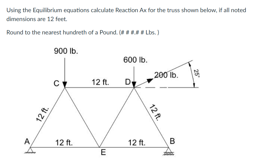 Solved Using the Equilibrium equations calculate Reaction Ax | Chegg.com