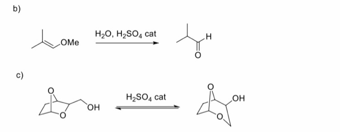 Solved a) H20, HCI ヘ0H Me2NH+.CI. + o b) H20, H2SO4 cat | Chegg.com