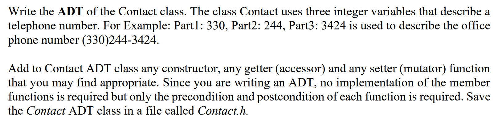 Solved 12.1 The Loan ADT - A class that uses classes | Chegg.com