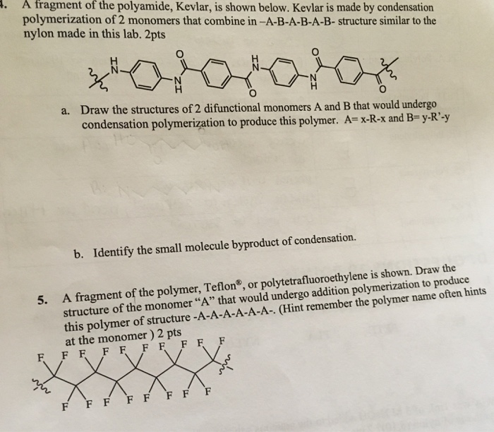 Solved . A fragment of the polyamide, Kevlar, is shown | Chegg.com