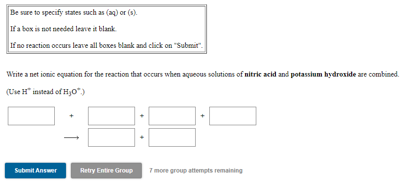 Solved Net Ionic Equations with Acids and Bases Dissociate | Chegg.com