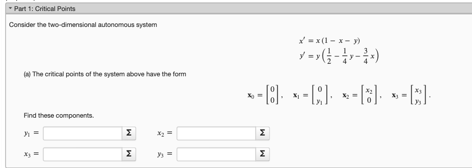 Solved Consider the two-dimensional autonomous system \\[ | Chegg.com