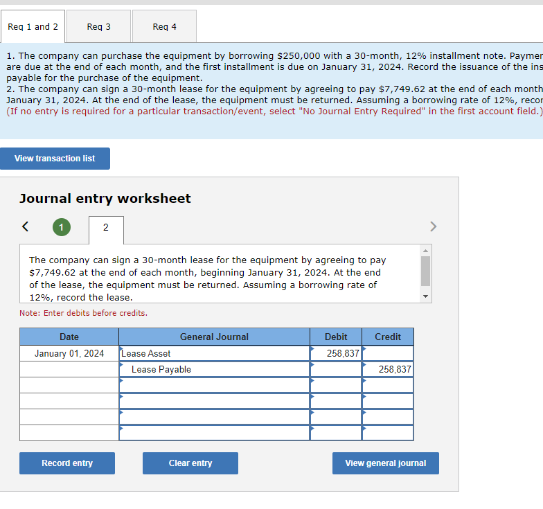 Solved 1. The company can purchase the equipment by | Chegg.com