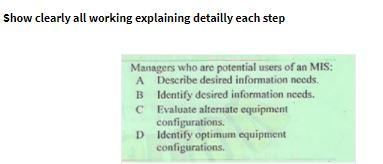 Solved Show clearly all working explaining detailly each | Chegg.com