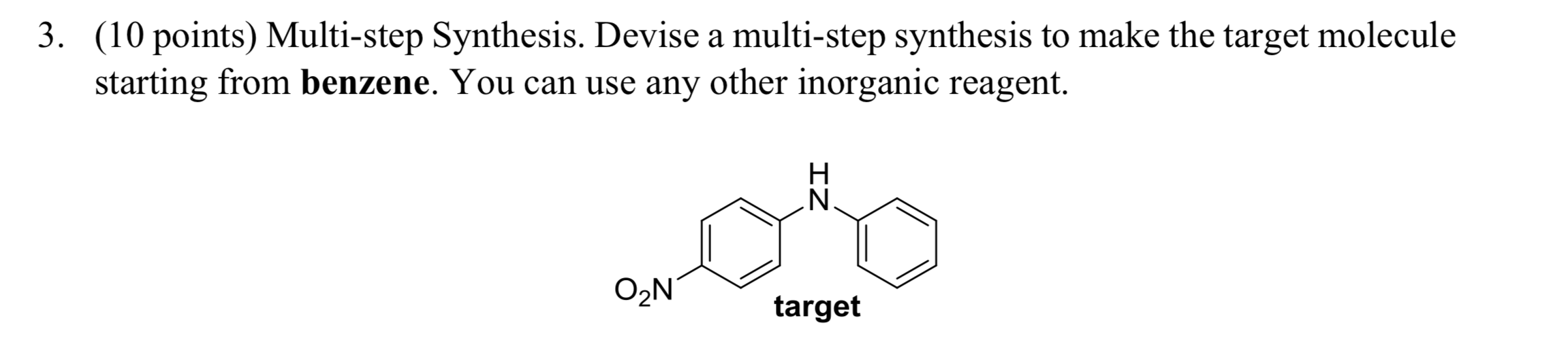 Solved (10 points) Multi-step Synthesis. Devise a multi-step | Chegg.com