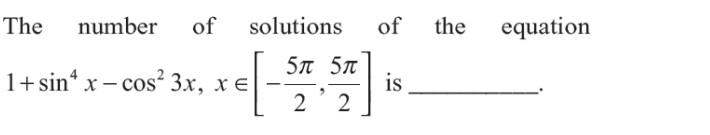 Solved The number of solutions of the equation 1+ sin^x- | Chegg.com