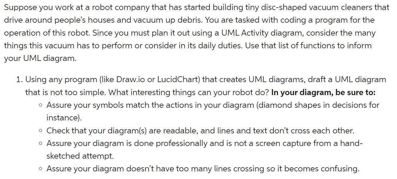 Solved Suppose you work at a robot company that has started | Chegg.com